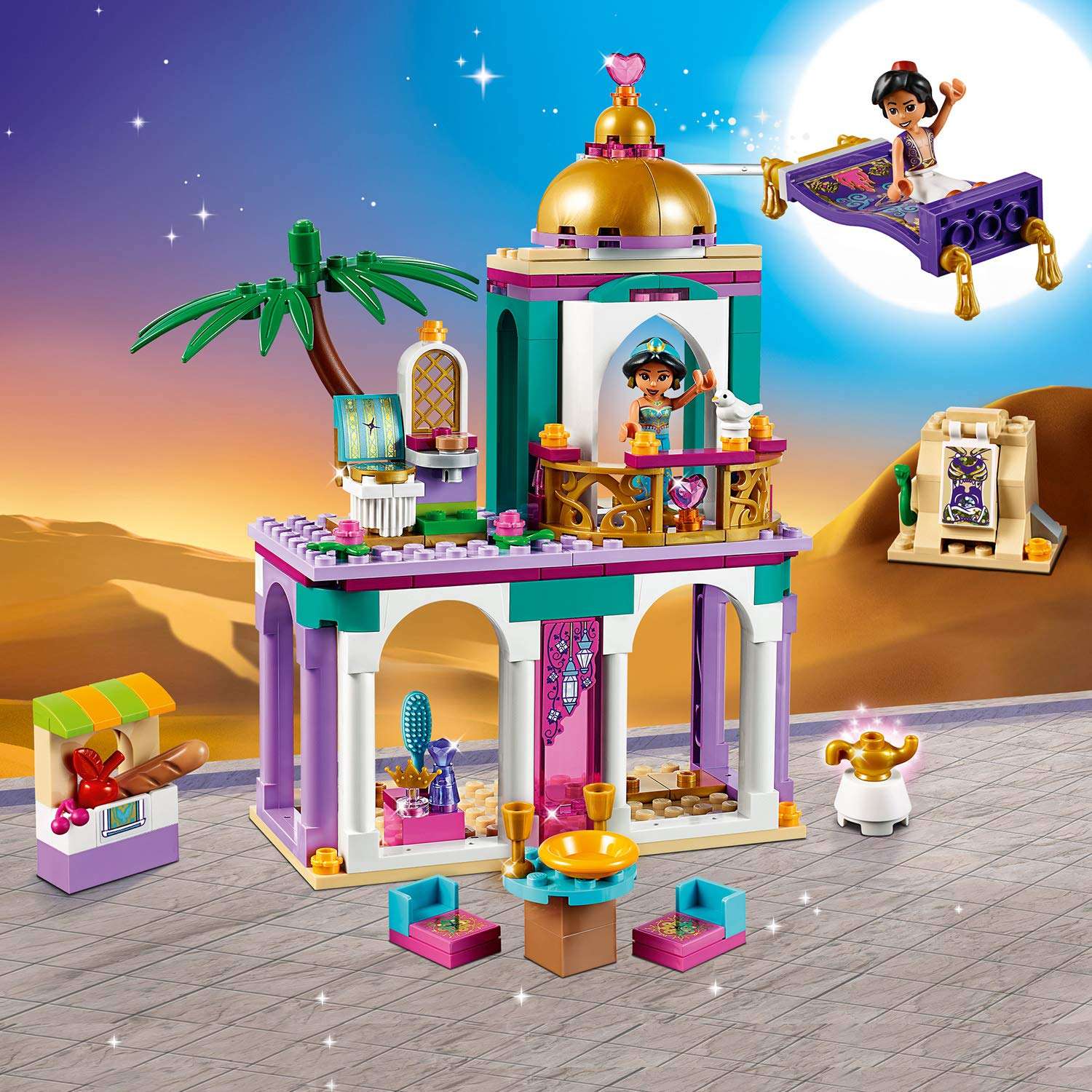 LEGO Disney Princess Aladdin and Jasmine Palace Adventures Set 41161